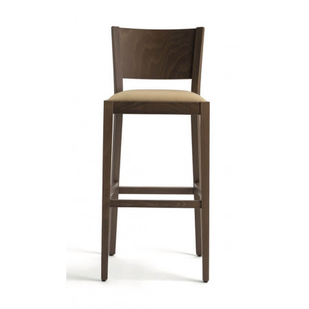 Chaise Haute Contemporaine en Bois et Tissu SOKO - Le Chaisier