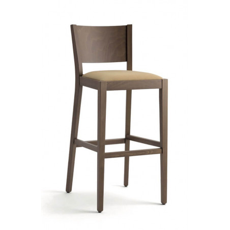 Chaise Haute Contemporaine en Bois et Tissu SOKO - Le Chaisier